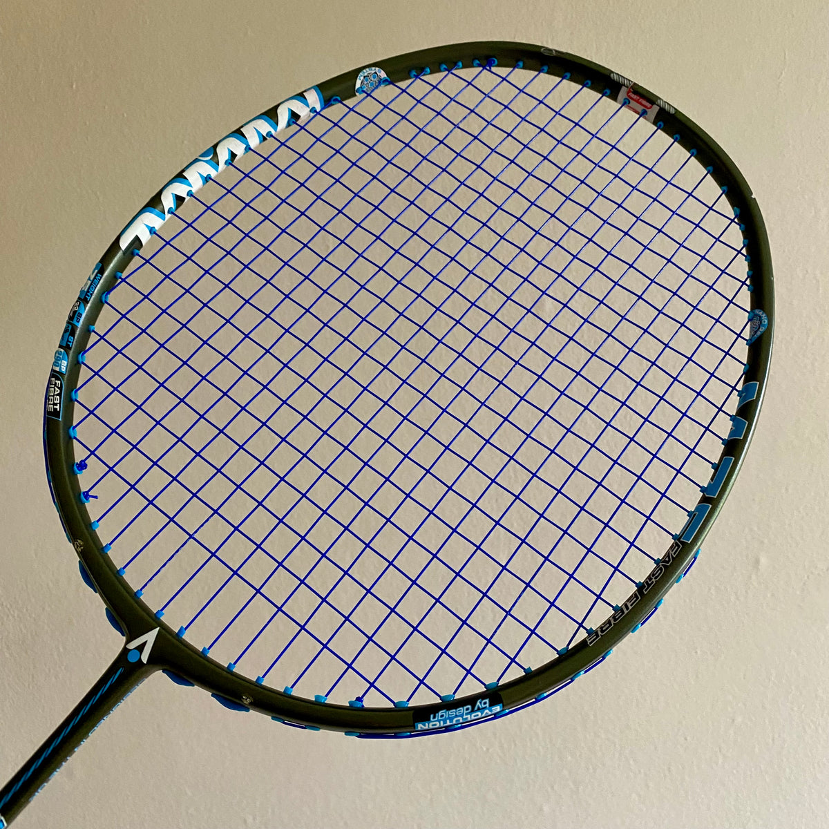 Yonex BG80 Power (0.68mm) - Badminton Restring (colours: blue and oran – Warwick Racket Stringing